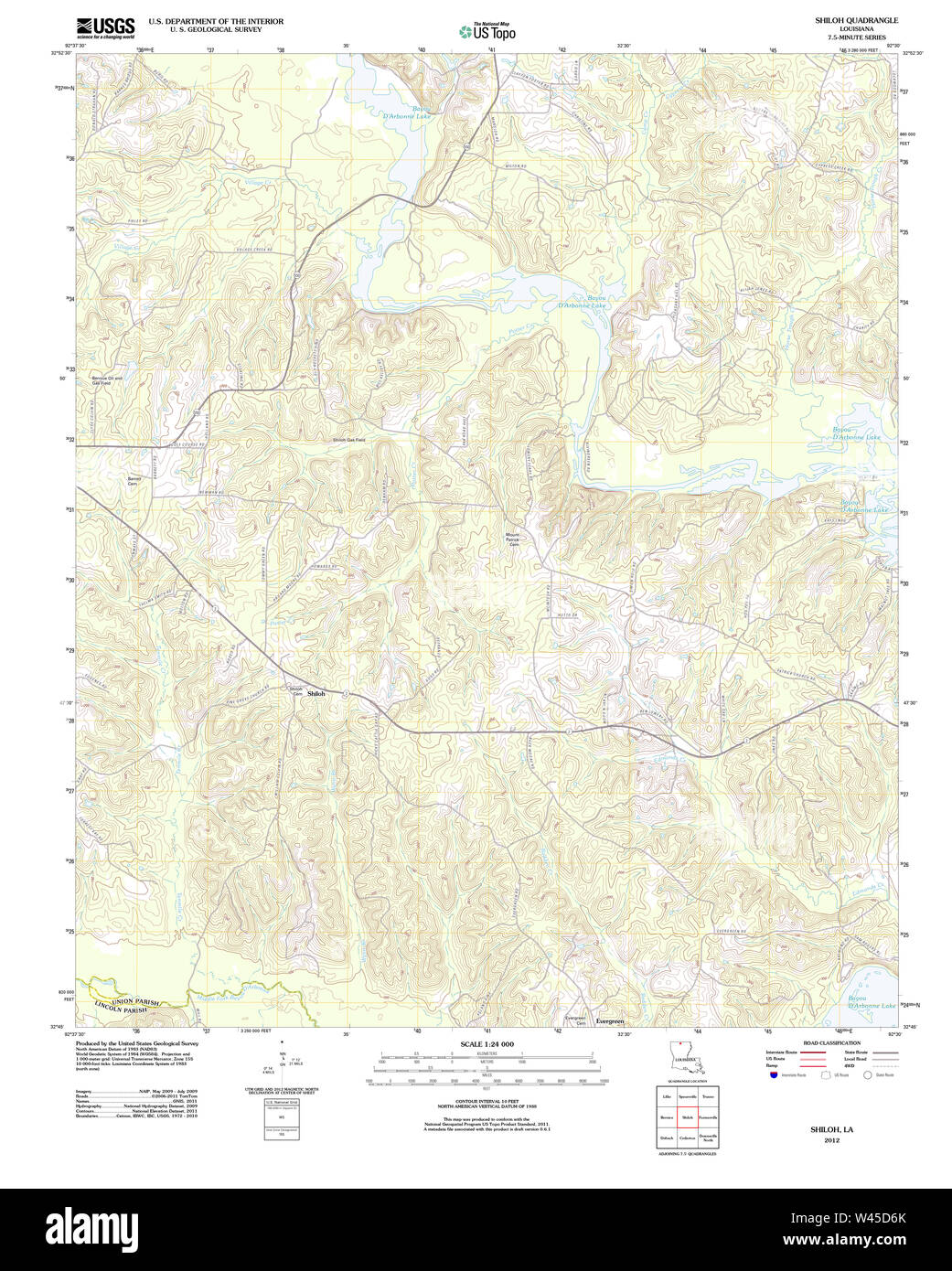 Map of shiloh Cut Out Stock Images & Pictures - Alamy