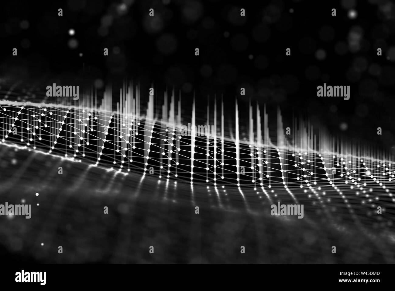 Big data visualization. Background 3d .Big data connection background ...