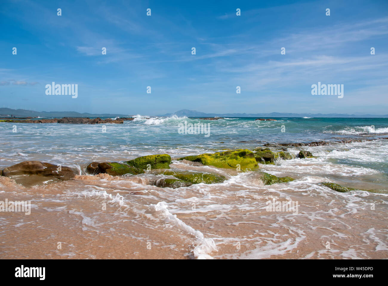 Beautiful virgin beaches of Andalusia, Valdevaqueros in Cadiz province ...