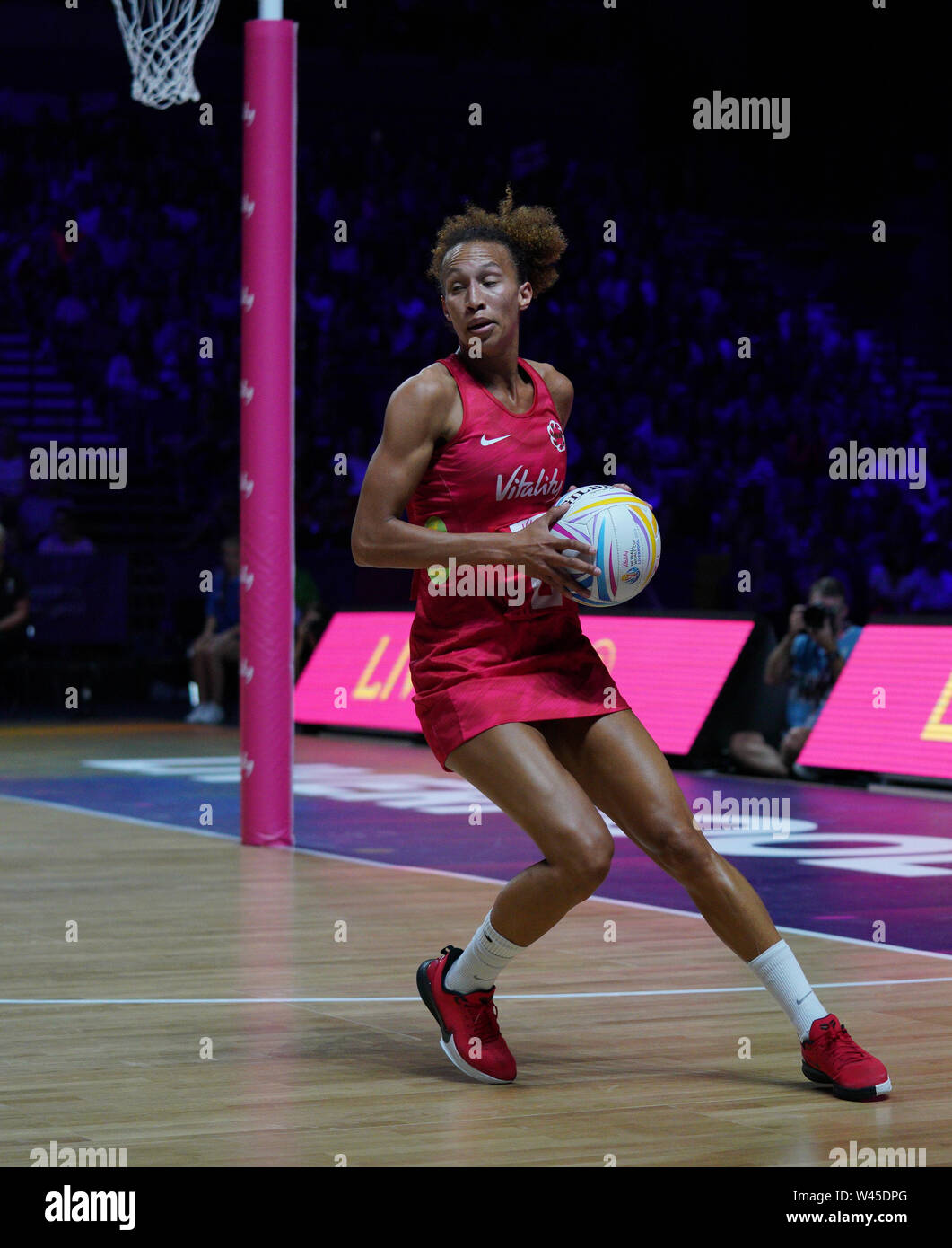 Serena Guthrie (ENG) in action during Vitality Netball World Cup 2019 ...