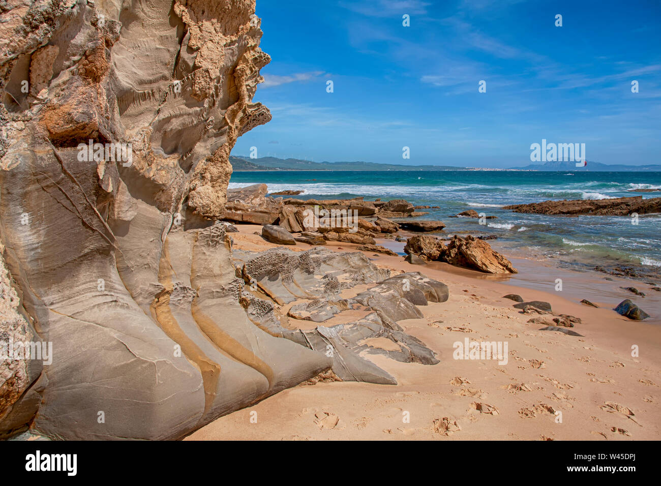 Beautiful virgin beaches of Andalusia, Valdevaqueros in Cadiz province ...