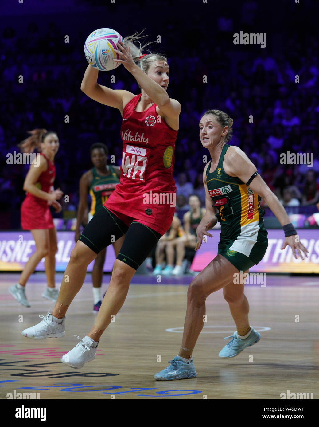 Natalie Haythornwaite (ENG) in action during Vitality Netball World Cup ...