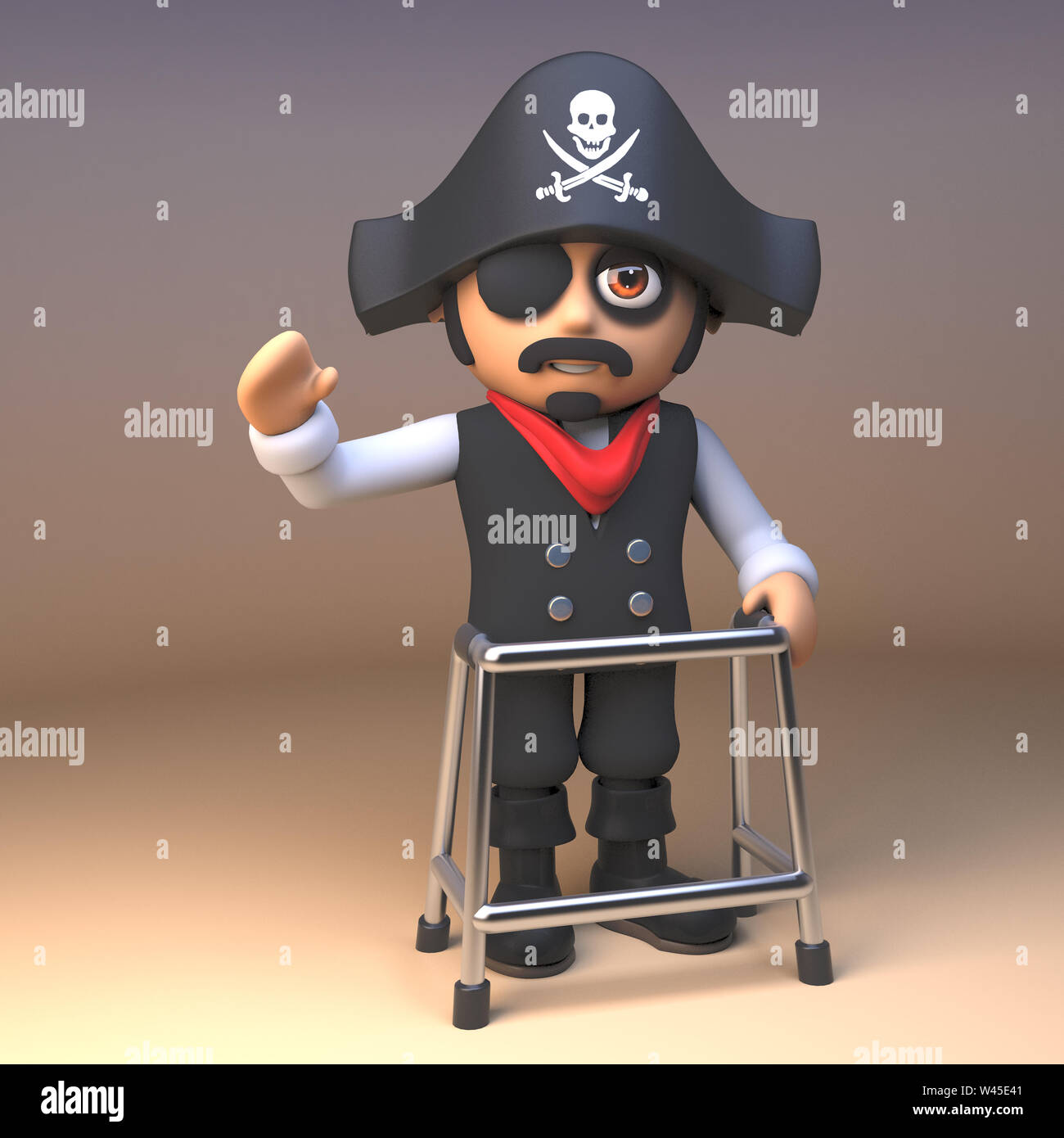 Pirate walking cartoon character hi-res stock photography and images ...
