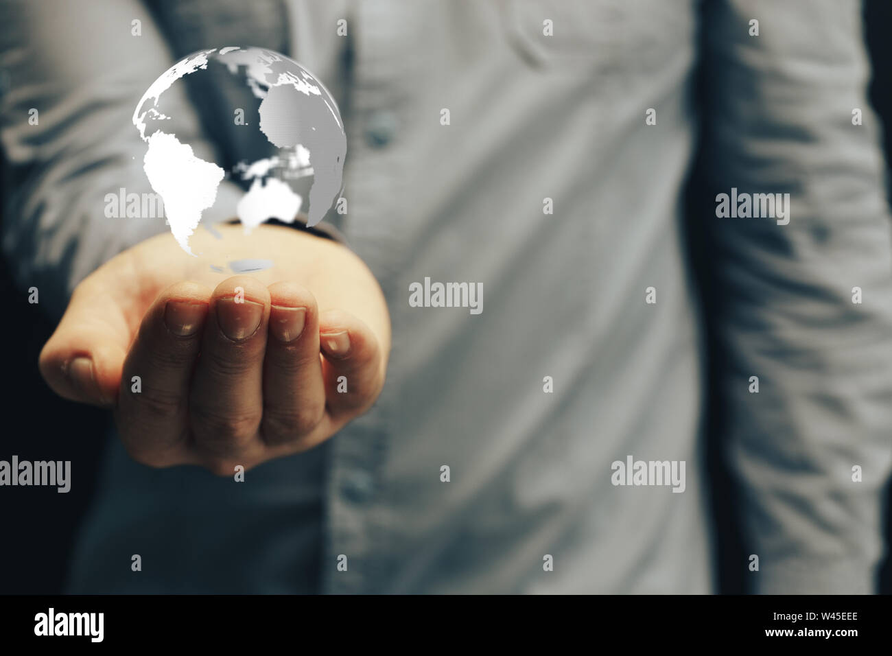The future of the world in our hand hi-res stock photography and images ...
