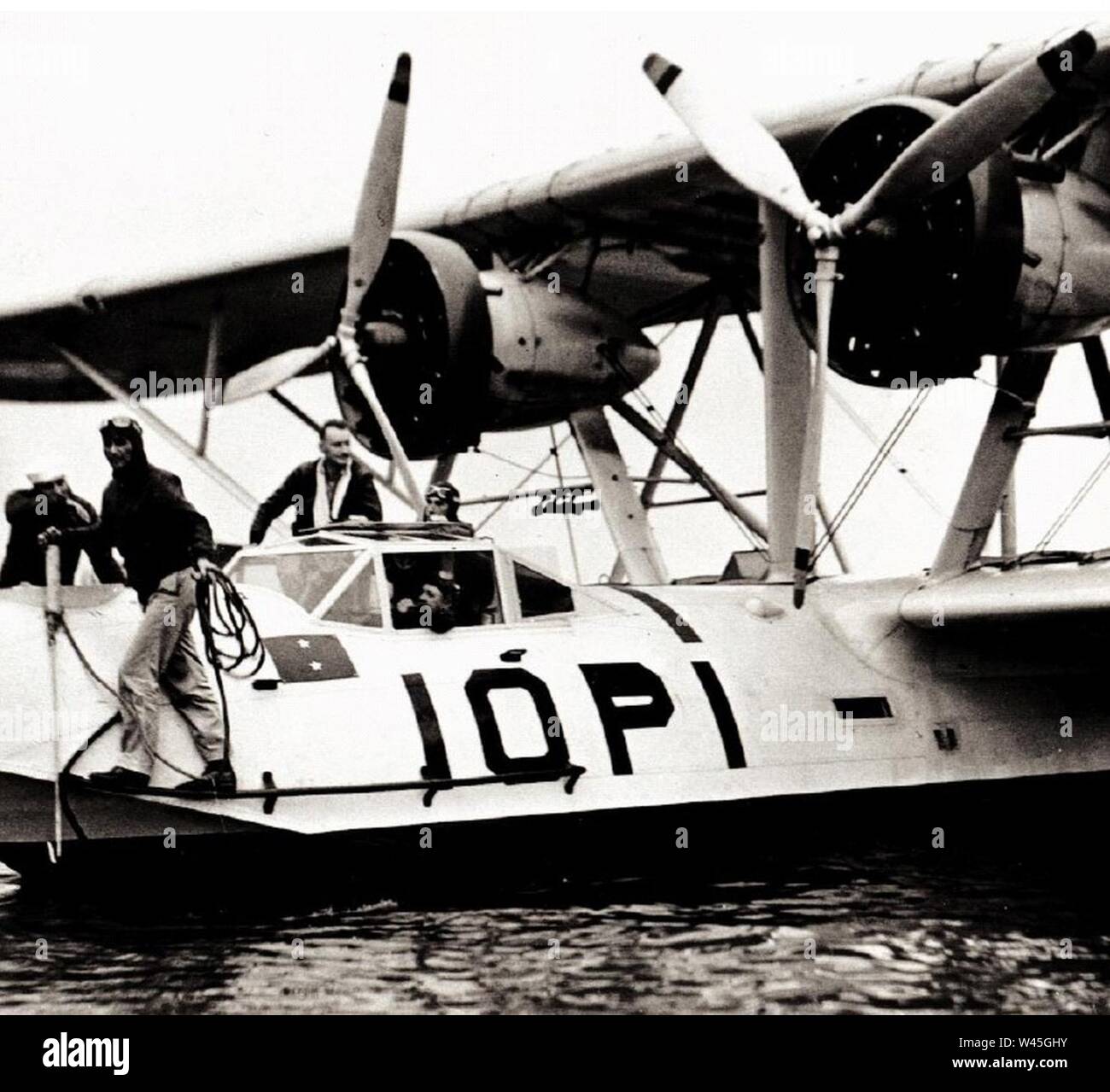 Consolidated P2Y with admirals flag Stock Photo - Alamy