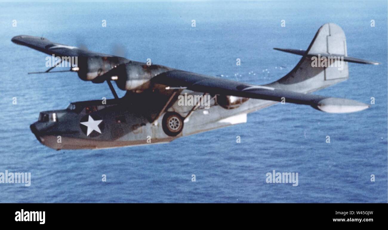 Consolidated PBY-5A Catalina in flight (cropped Stock Photo - Alamy