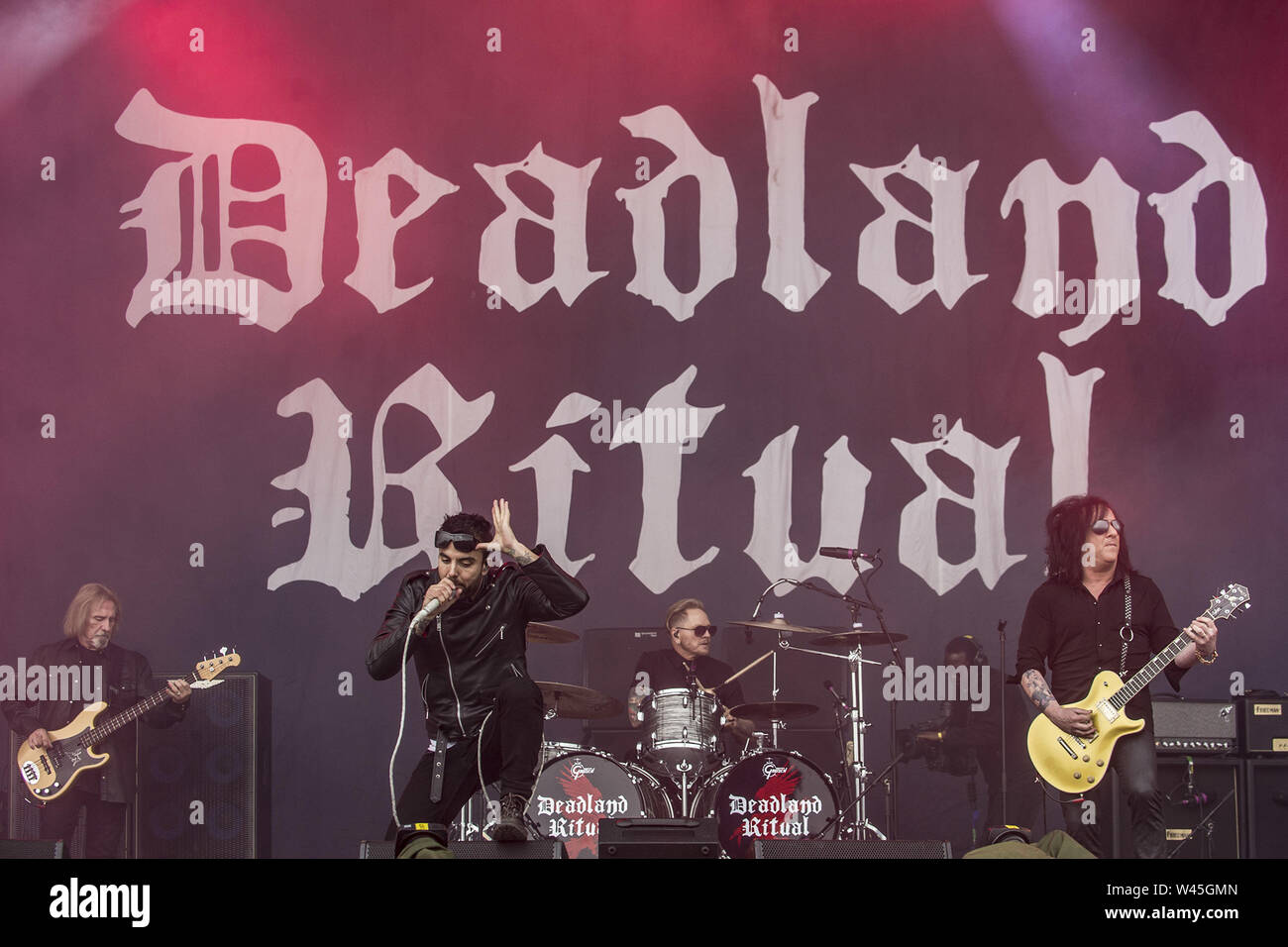 DONINGTON, ENGLAND: Rock supergroup Deadland Ritual perform Featuring ...