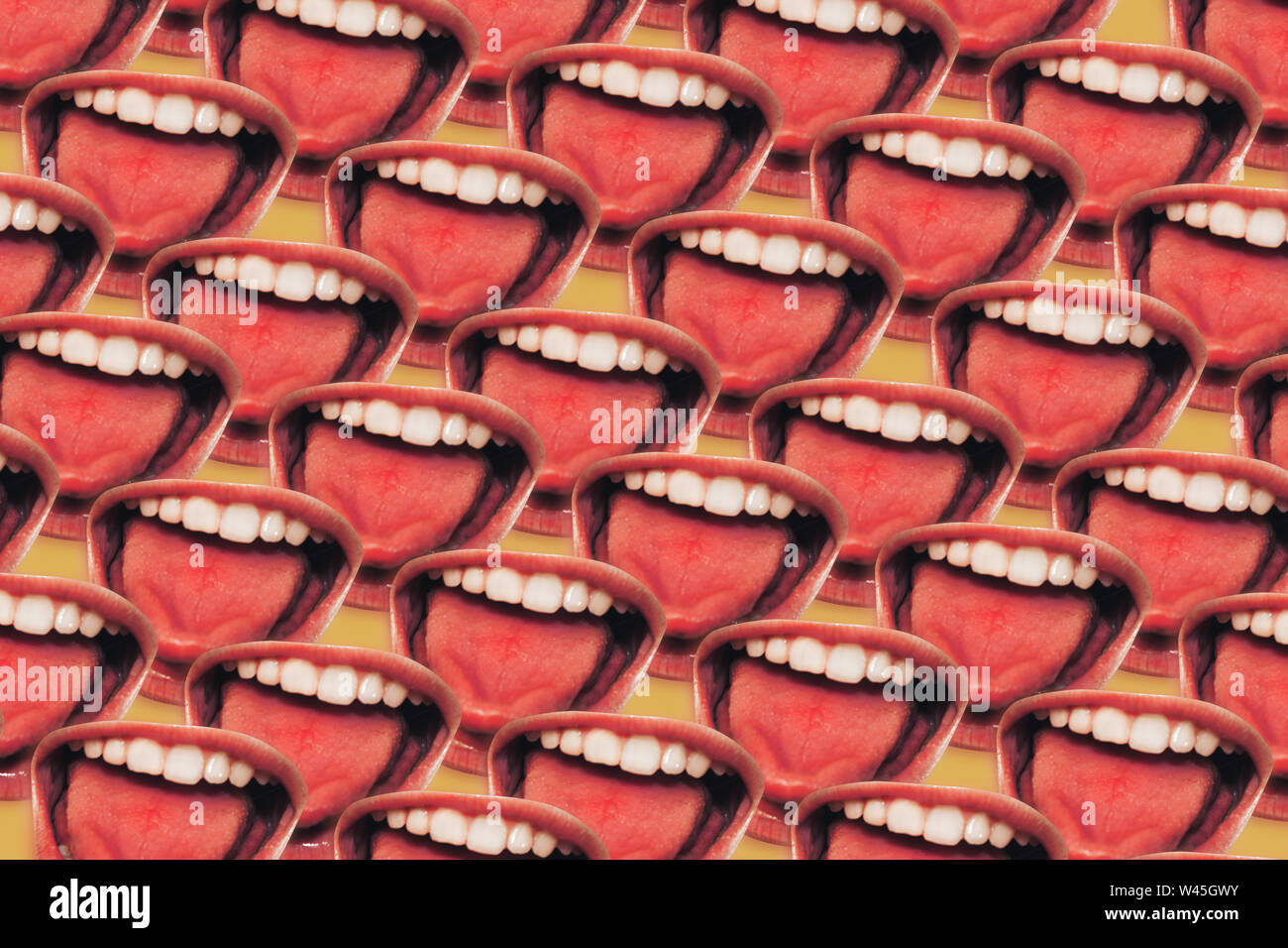 Young man shows a tongue close up. Creative background Stock Photo - Alamy