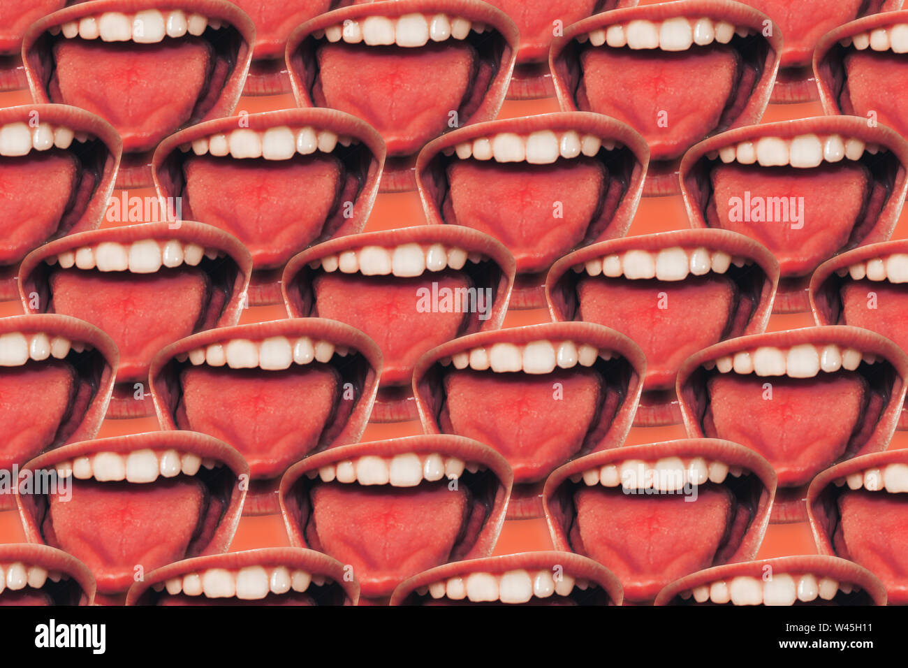 Young man shows a tongue close up. Creative background Stock Photo - Alamy