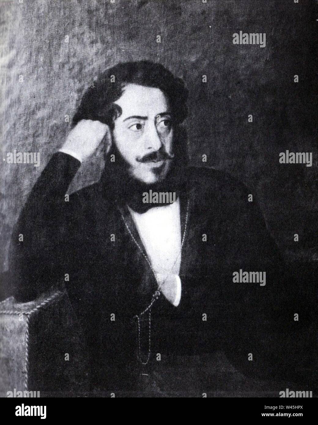 Constantin Daniel Rosenthal - Barbat din familia Golescu in fotoliu ...