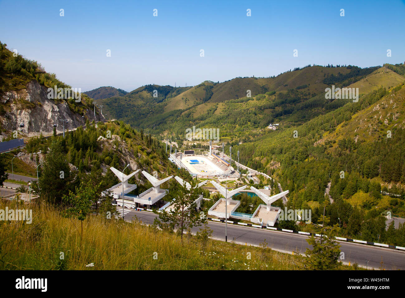 Skating rink Medeo in Alma-Ata, in Kazahtane Stock Photo - Alamy