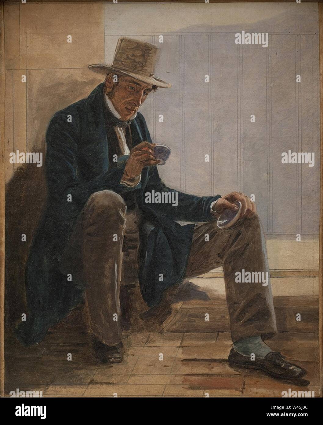 Constantin Hansen - Martinus Rørbye - 1837 Stock Photo - Alamy