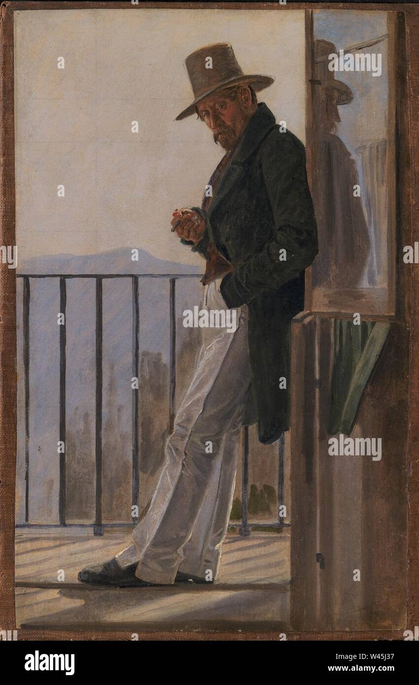 Constantin Hansen - The Painter Ditlev Blunck Stock Photo - Alamy