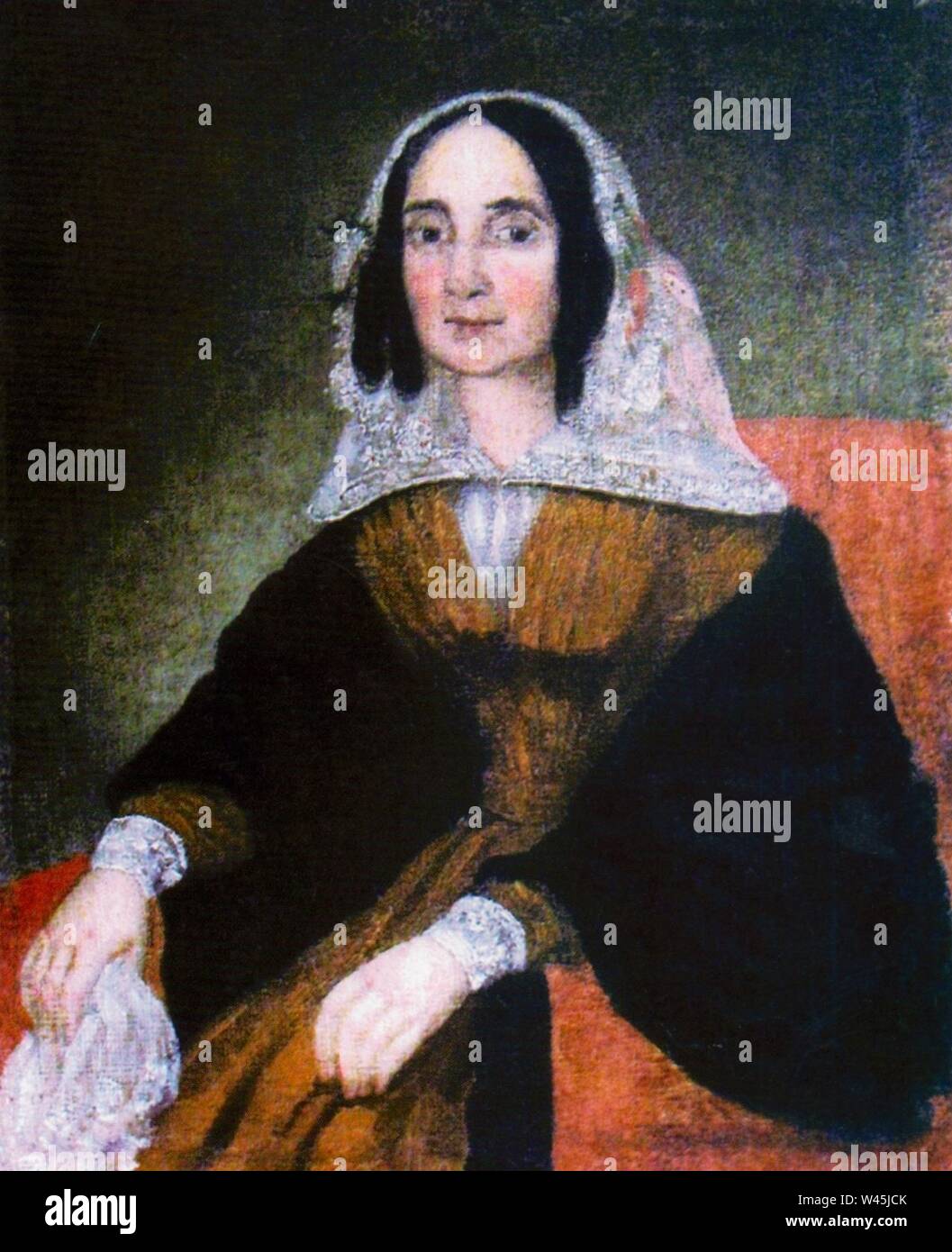 Constantin Lecca - Portret Elena Giulescu Stock Photo - Alamy