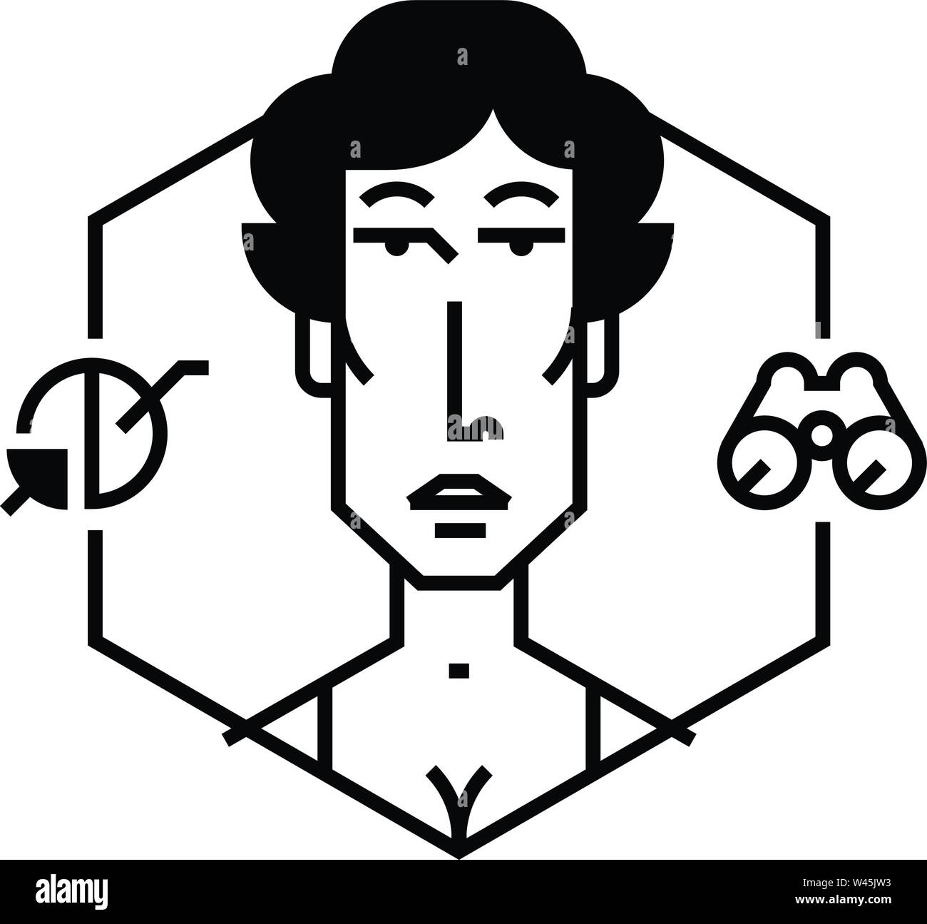 Sales manager icon. Ideal icon for your flashy design projects. Image ...