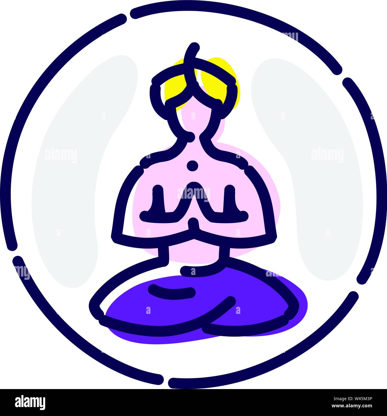 Yoga Flat Icon