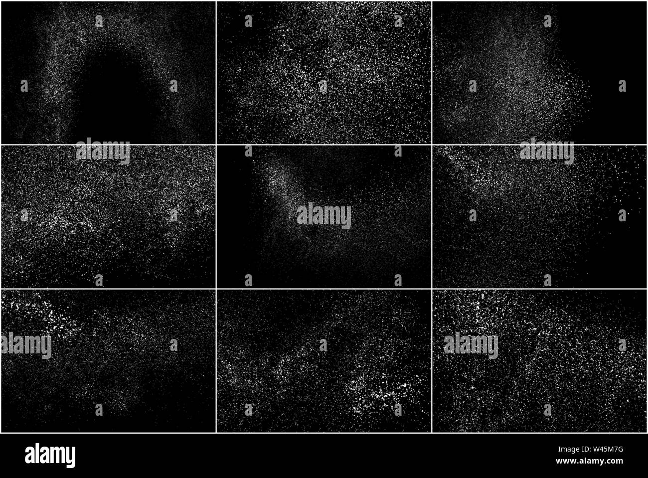 Falling snow particles on black Stock Vector Images - Alamy