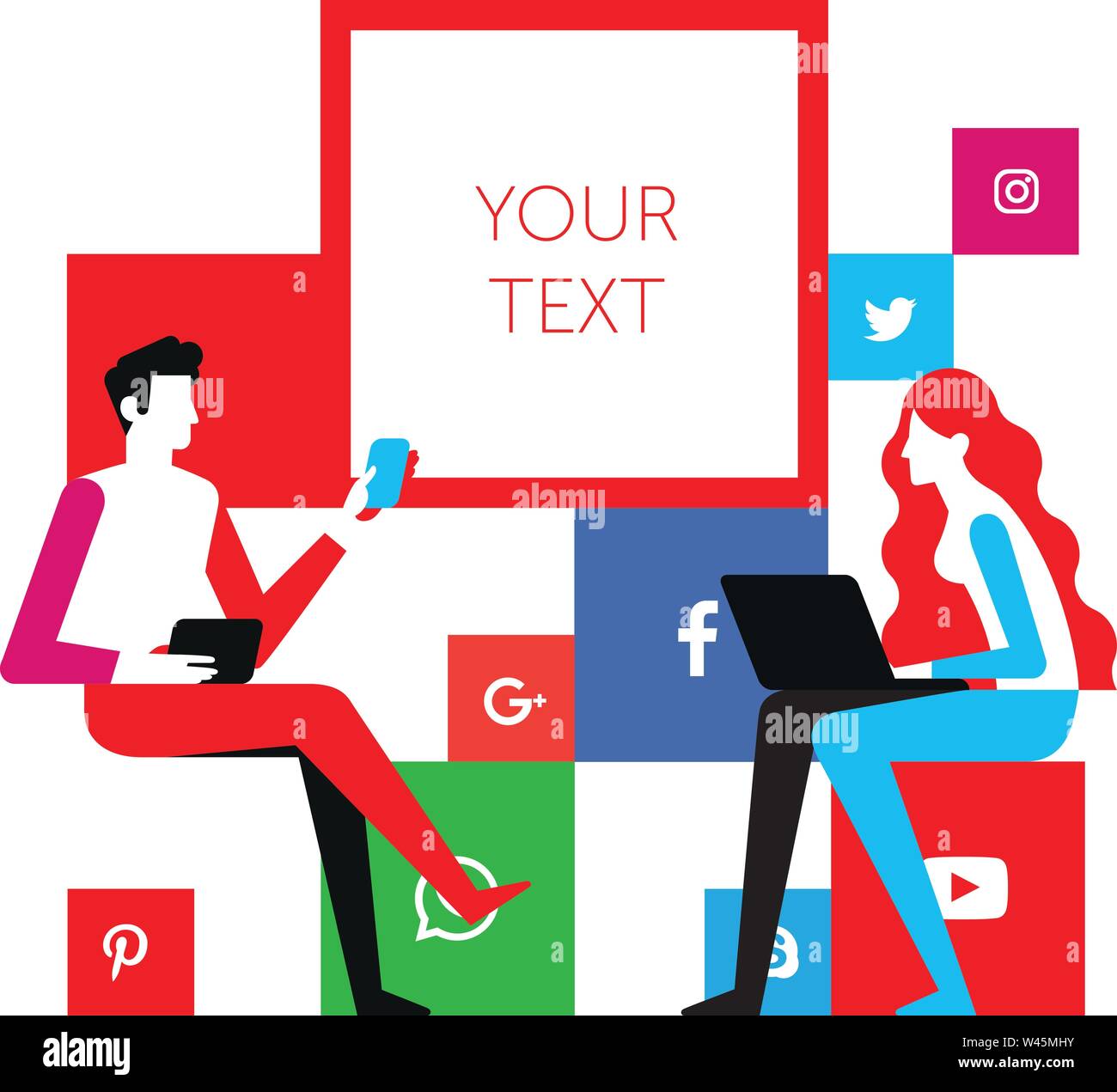 Design of a poster layout. Vector illustration isolated on white ...