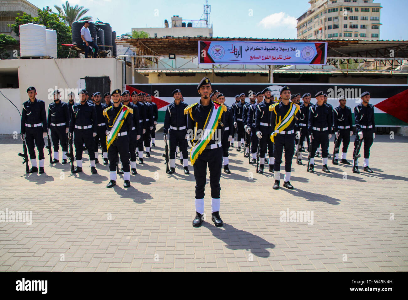 Gaza, Palestine. 16 July 2019. The Ministry of Interior and National ...