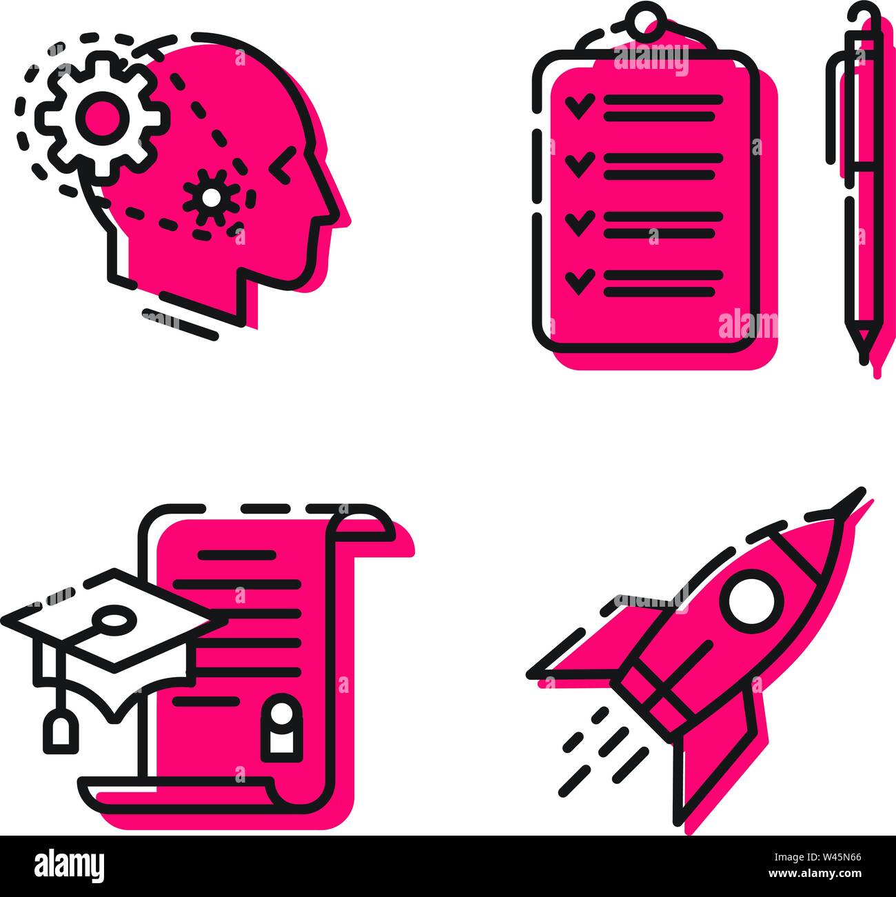 Various icons. Set of icons. 4 amazing icons for the site and the ...