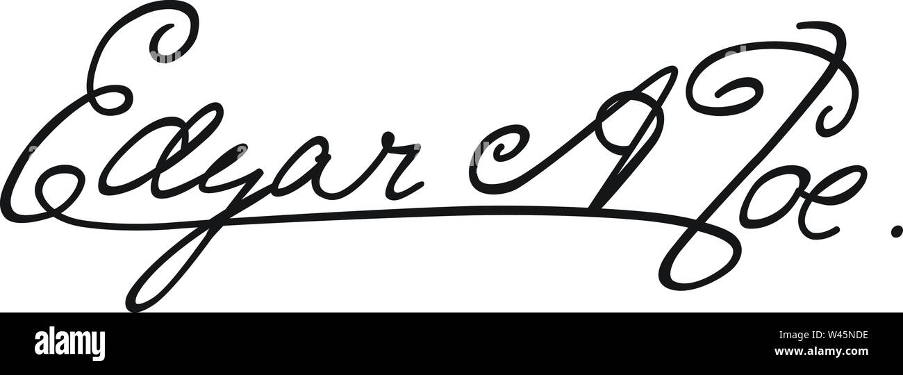 Edgar Allan Poes Signature