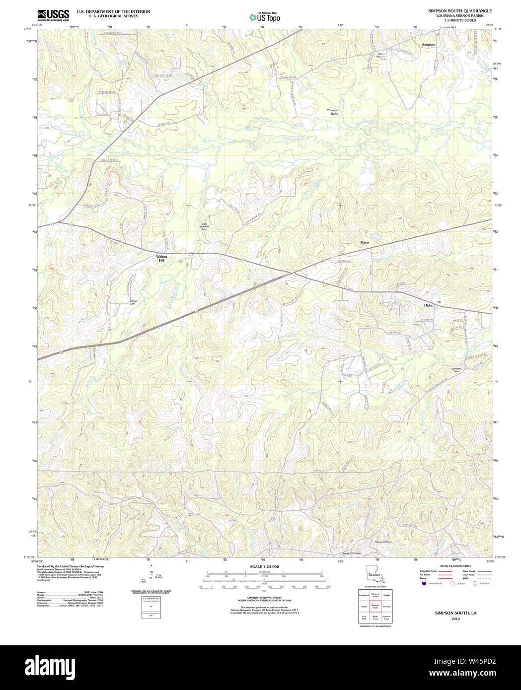 Simpson map hi-res stock photography and images - Alamy