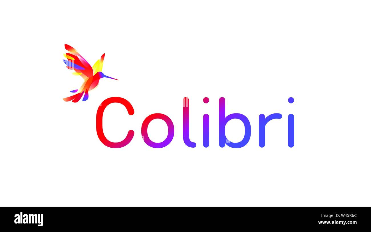 The Colibri logo. Vector illustration. Logo isolated on white ...