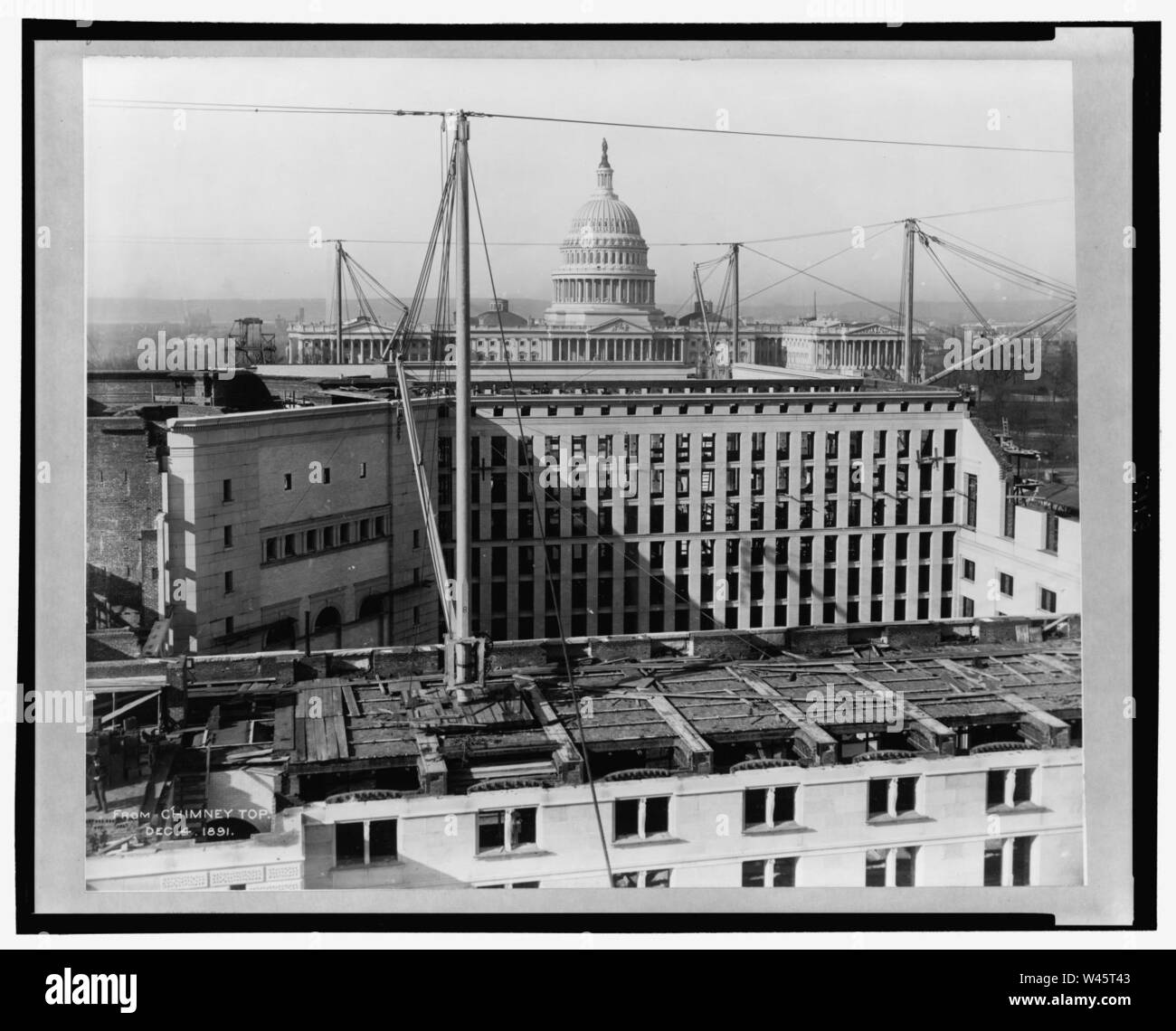 Construction of the Library of Congress - basement and first floor ...
