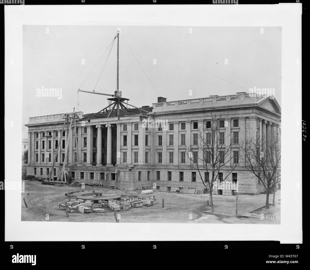 Construction of the United States Treasury Building, Washington, D.C ...