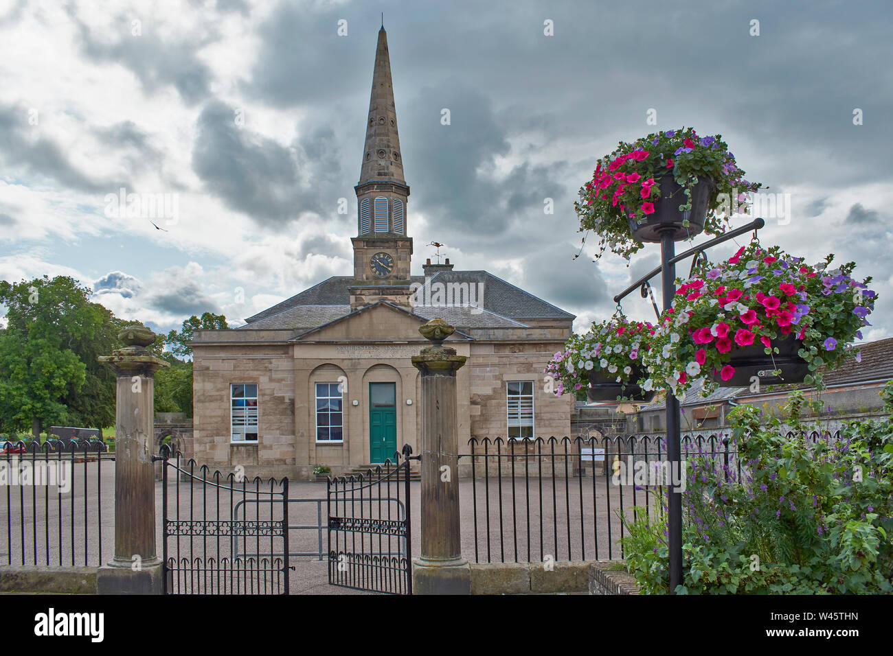 FORRES MORAY SCOTLAND ANDERSONS PRIMARY SCHOOL SOUTH STREET IN SUMMER ...