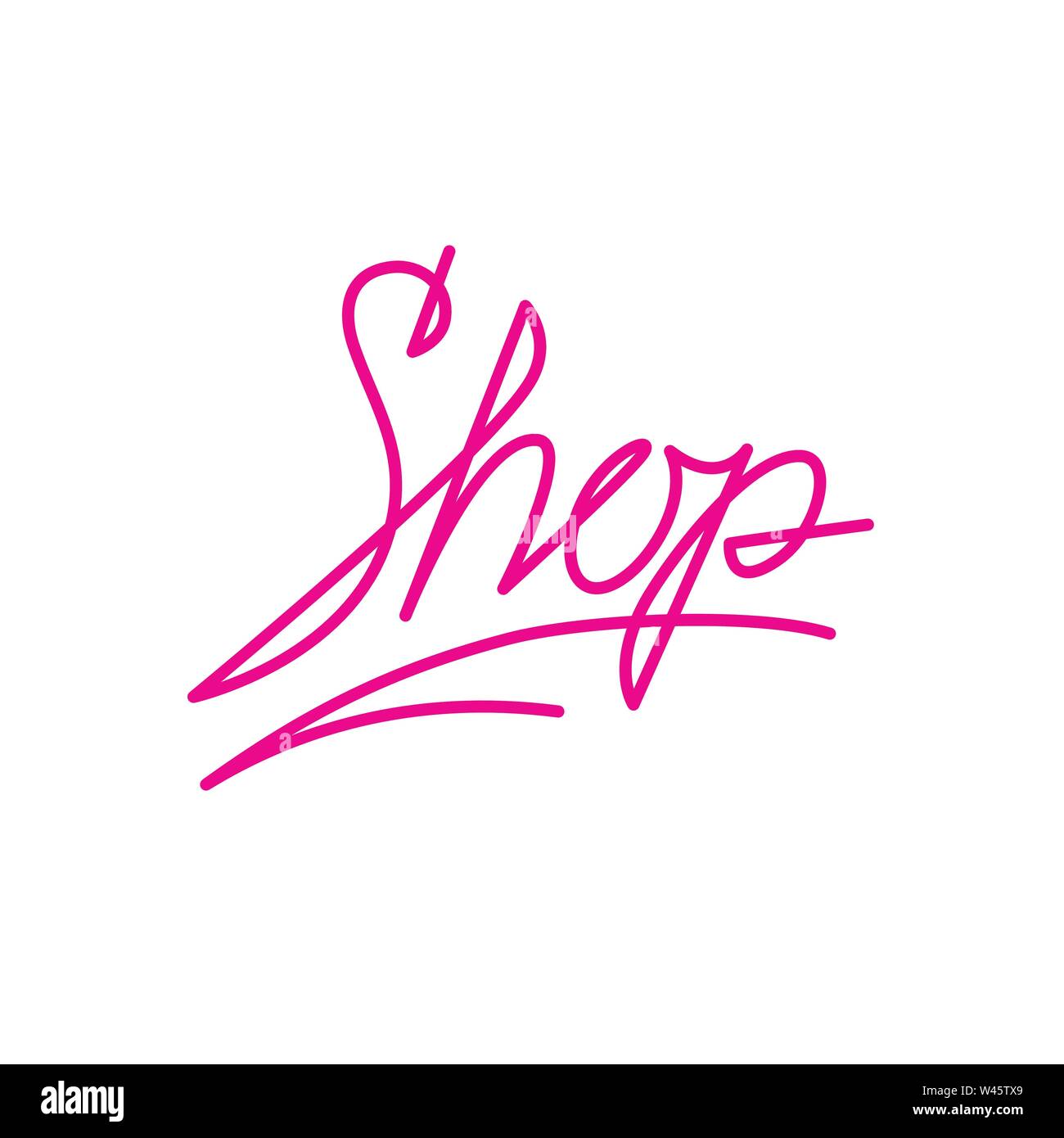 Inscription logo shop symbol Cut Out Stock Images & Pictures - Alamy