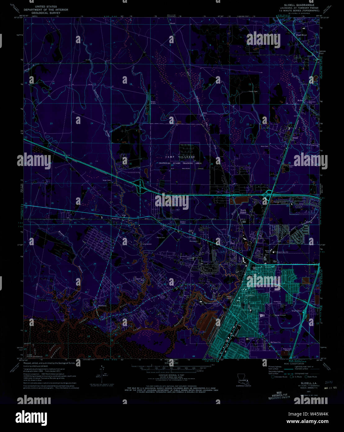 Map of slidell hi-res stock photography and images - Alamy