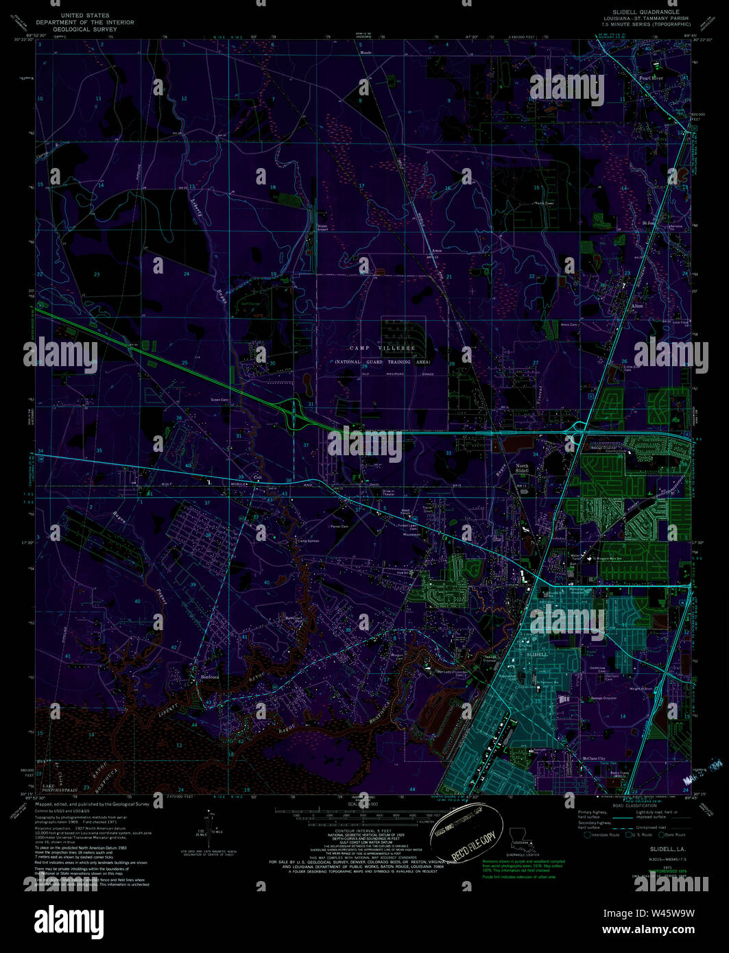 Map of slidell hi-res stock photography and images - Alamy