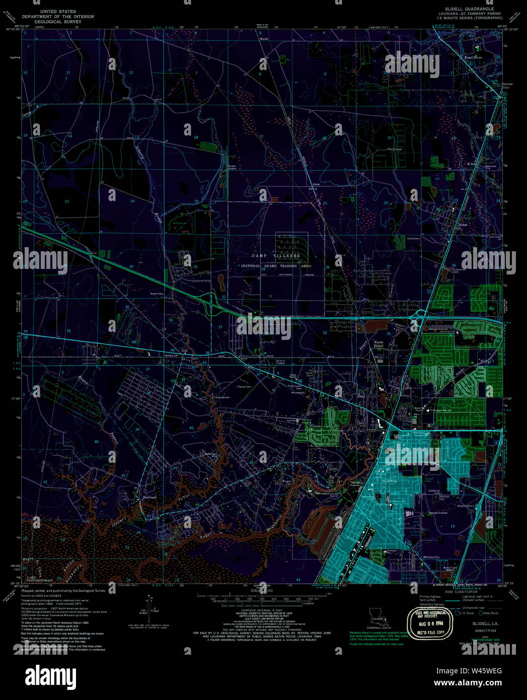 Map of slidell hi-res stock photography and images - Alamy