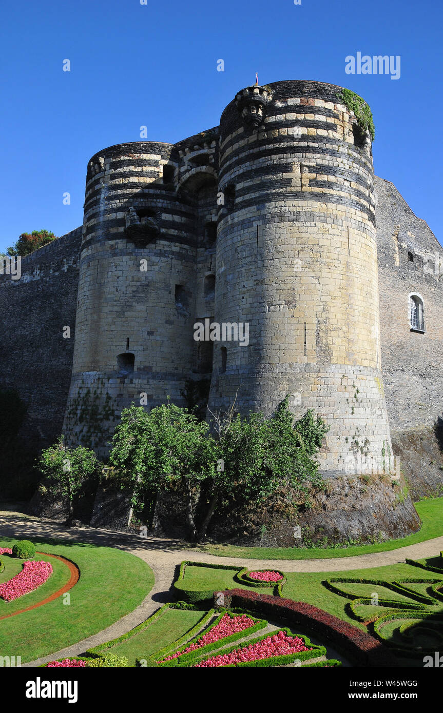 Château d'Angers, Angers Castle, Angers, France, Europe Stock Photo - Alamy