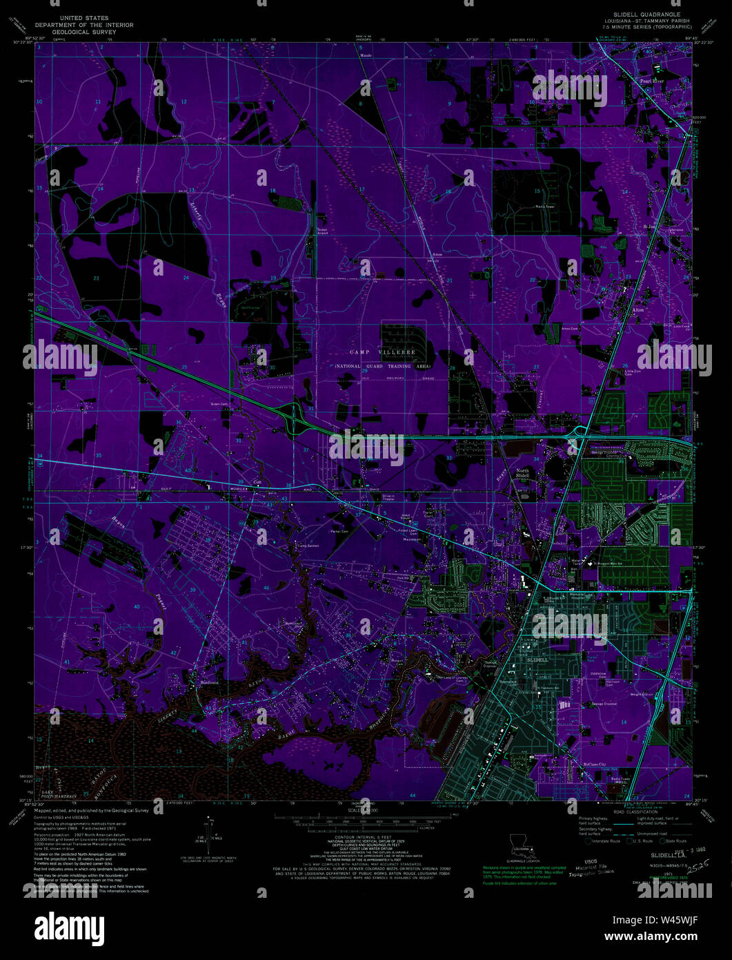 Map of slidell hi-res stock photography and images - Alamy