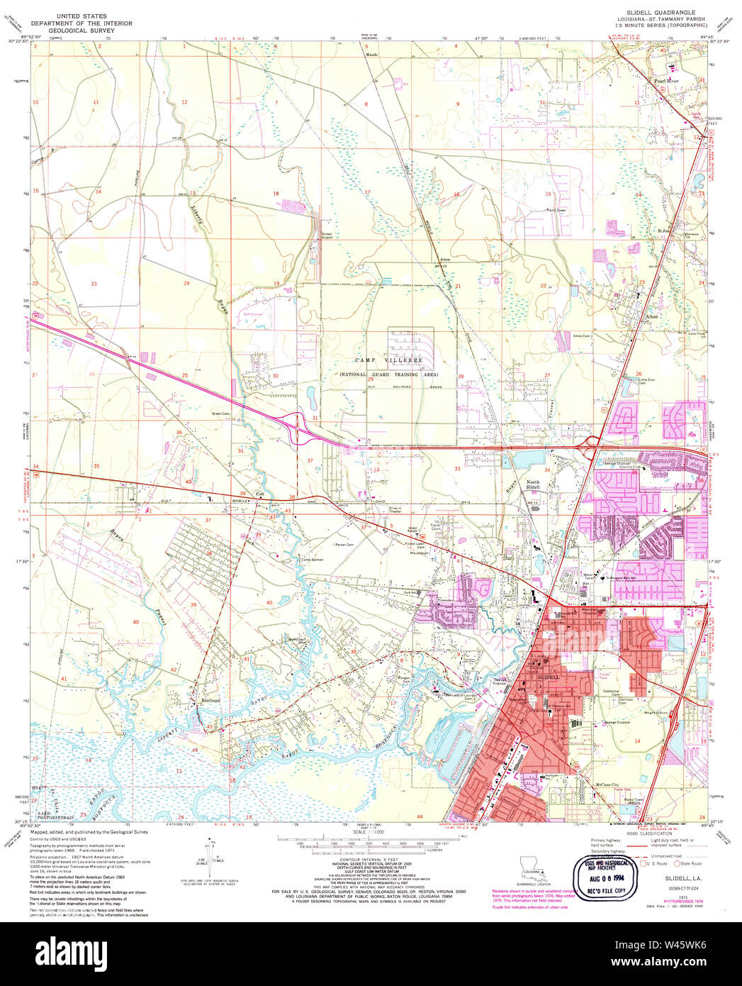 Map of slidell hi-res stock photography and images - Alamy