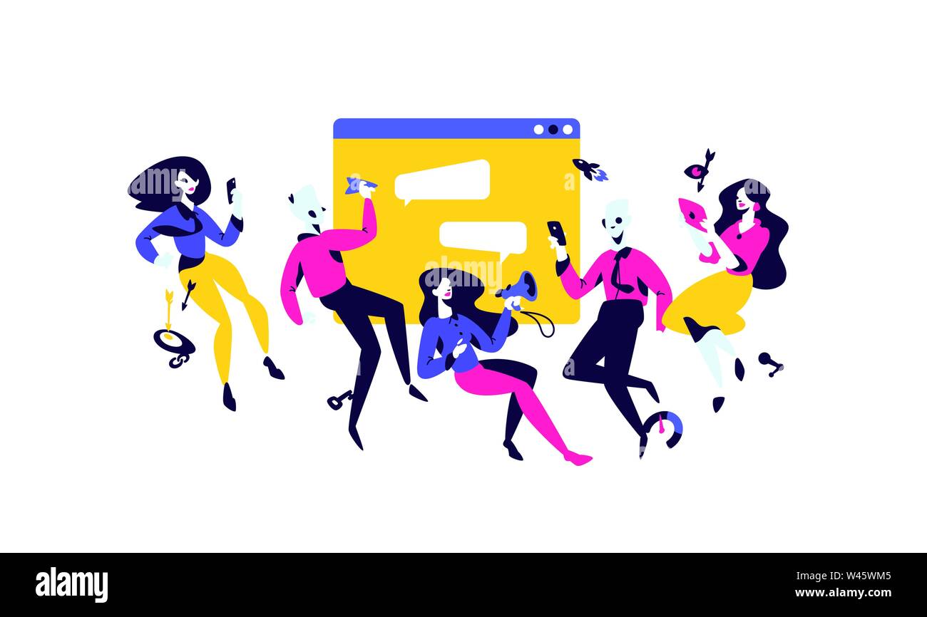 Employees vector vectors Cut Out Stock Images & Pictures - Alamy