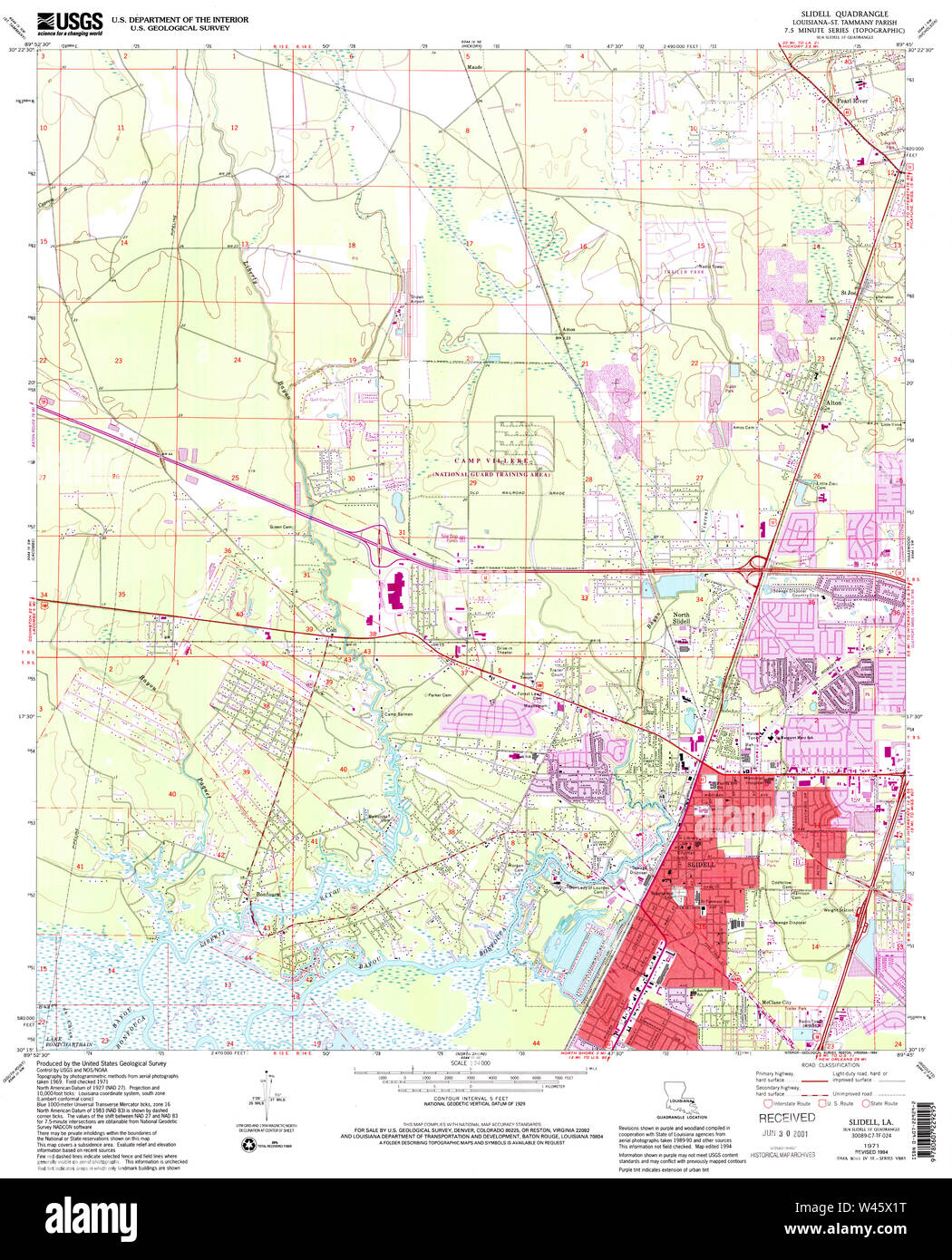 Map of slidell hi-res stock photography and images - Alamy