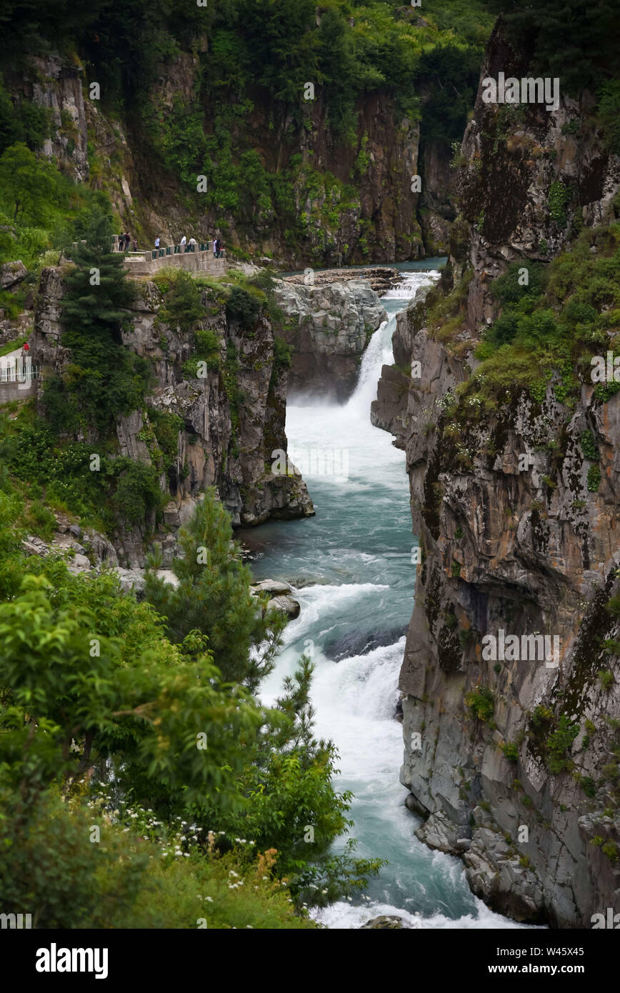 Aharbal waterfall hi-res stock photography and images - Alamy