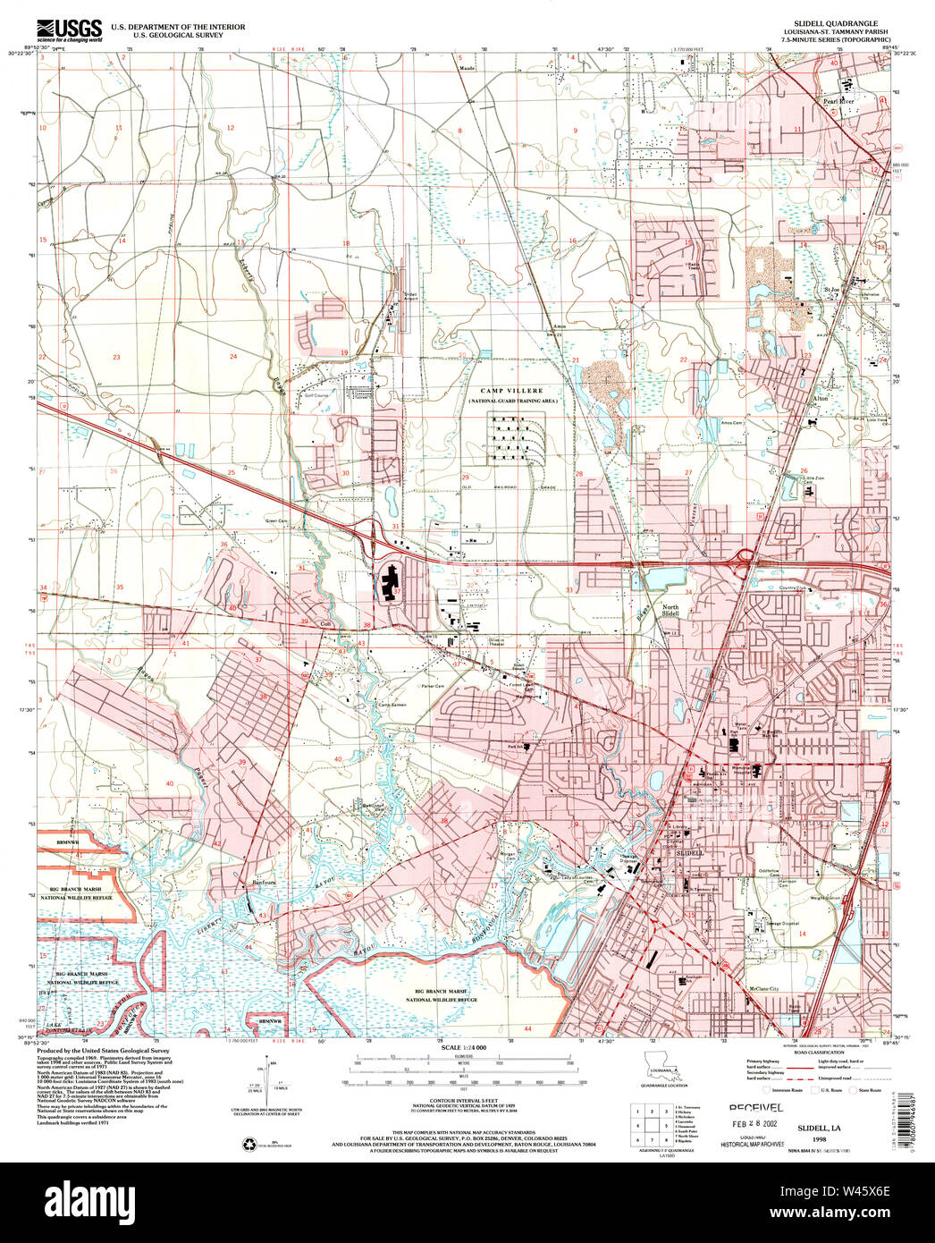 Map of slidell hi-res stock photography and images - Alamy