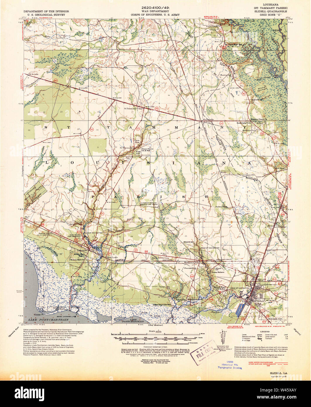Slidell map hi-res stock photography and images - Alamy
