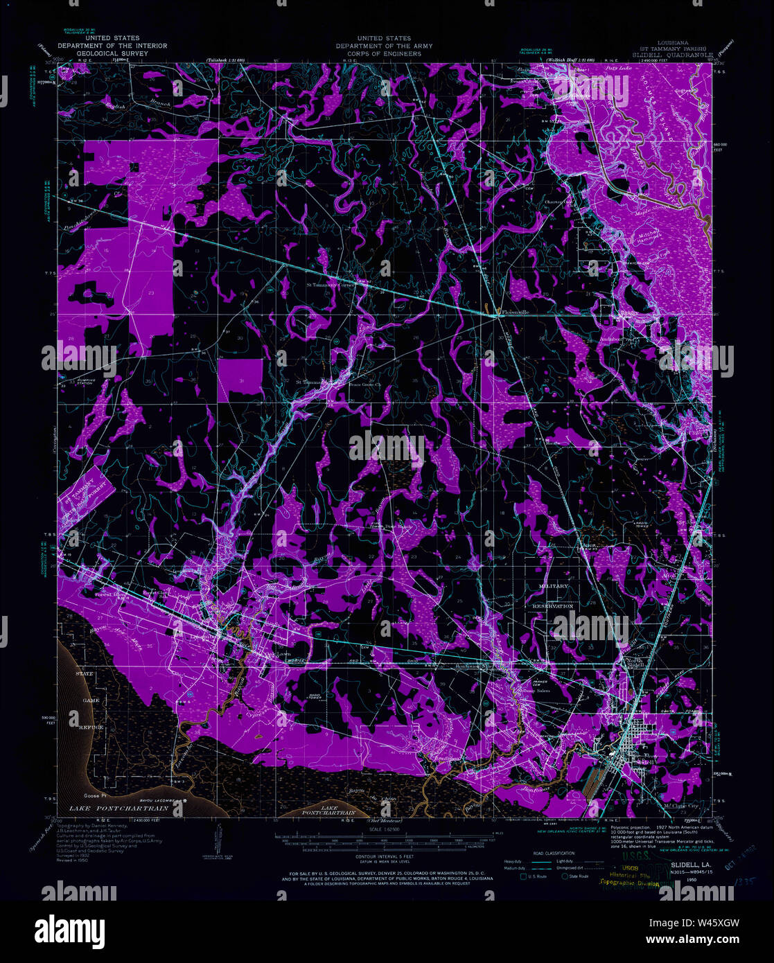Map of slidell hi-res stock photography and images - Alamy