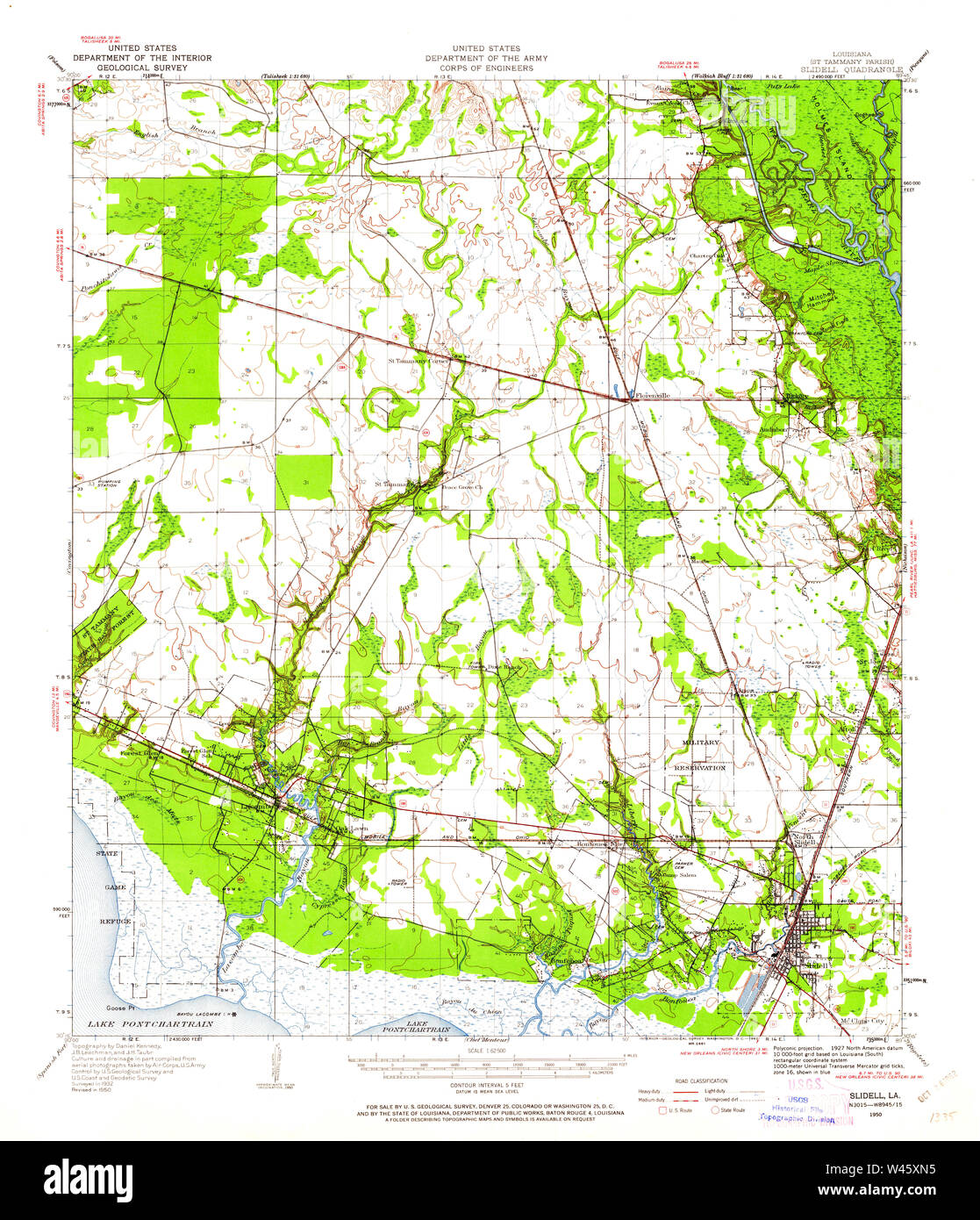 Map of slidell hi-res stock photography and images - Alamy