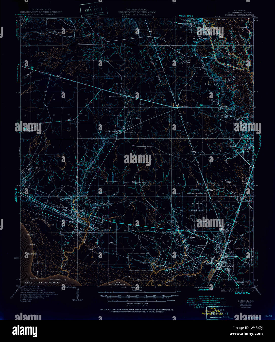 Map of slidell hi-res stock photography and images - Alamy