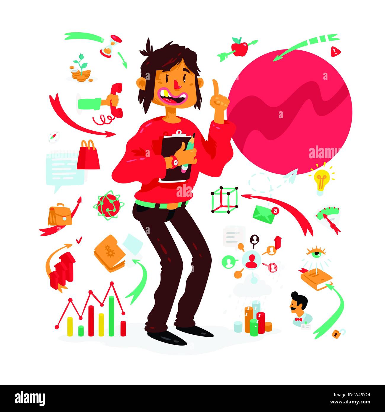 Bright Infographic Arrows In Vector High Resolution Stock Photography ...