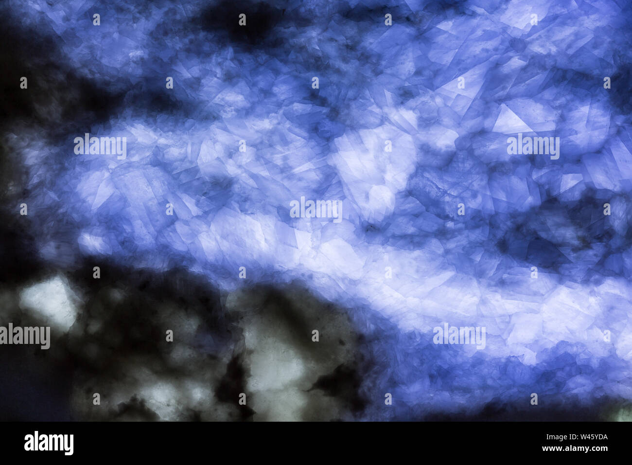 Extraordinary contrast marble texture in black and blue colours Stock ...