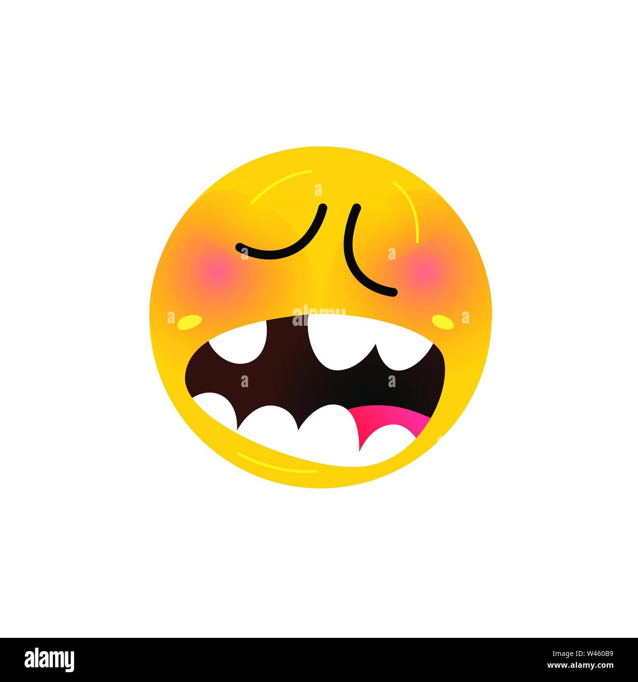 Depressed emoji Stock Vector Images - Alamy
