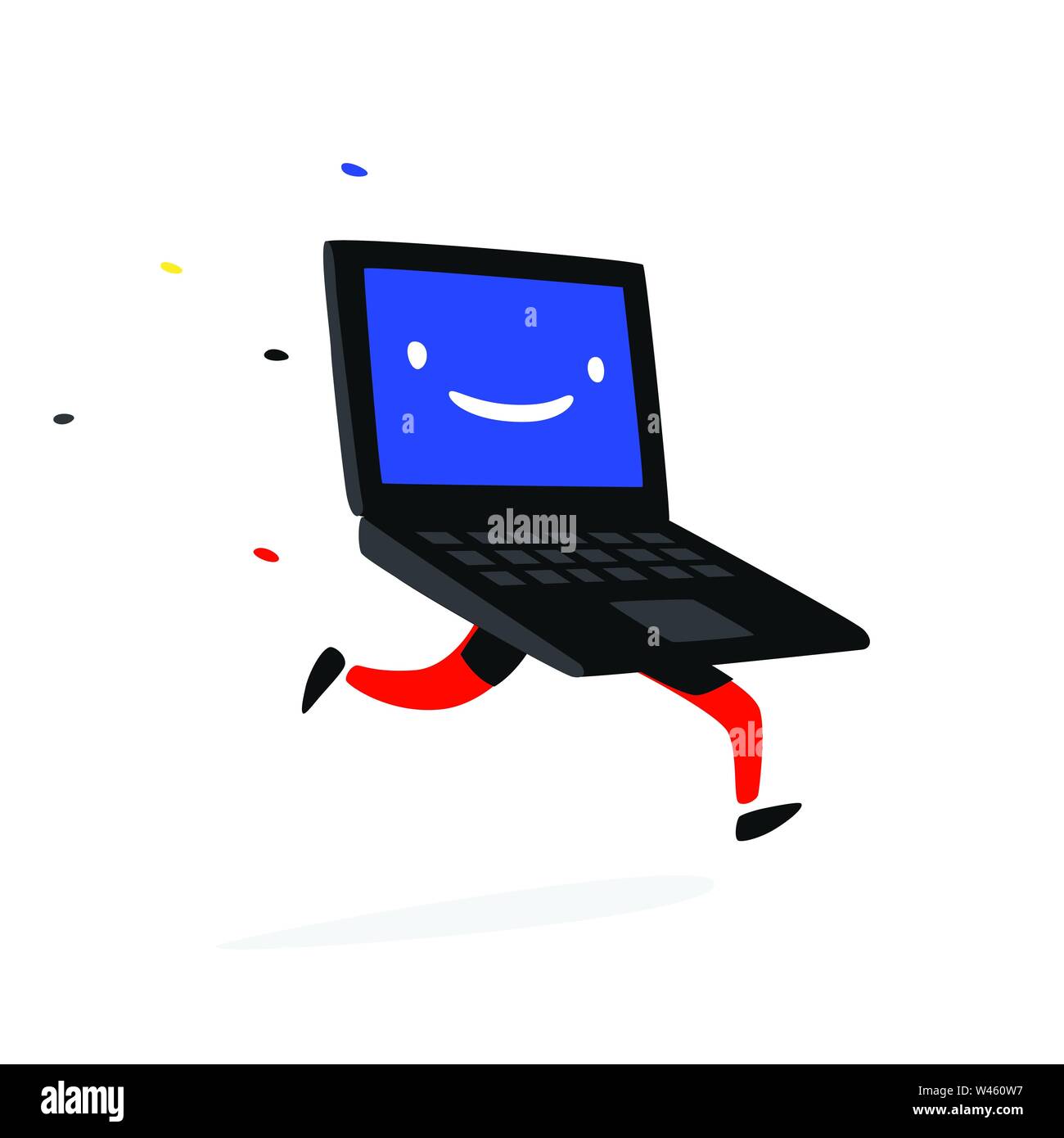 Running notebook vector vectors hi-res stock photography and images - Alamy