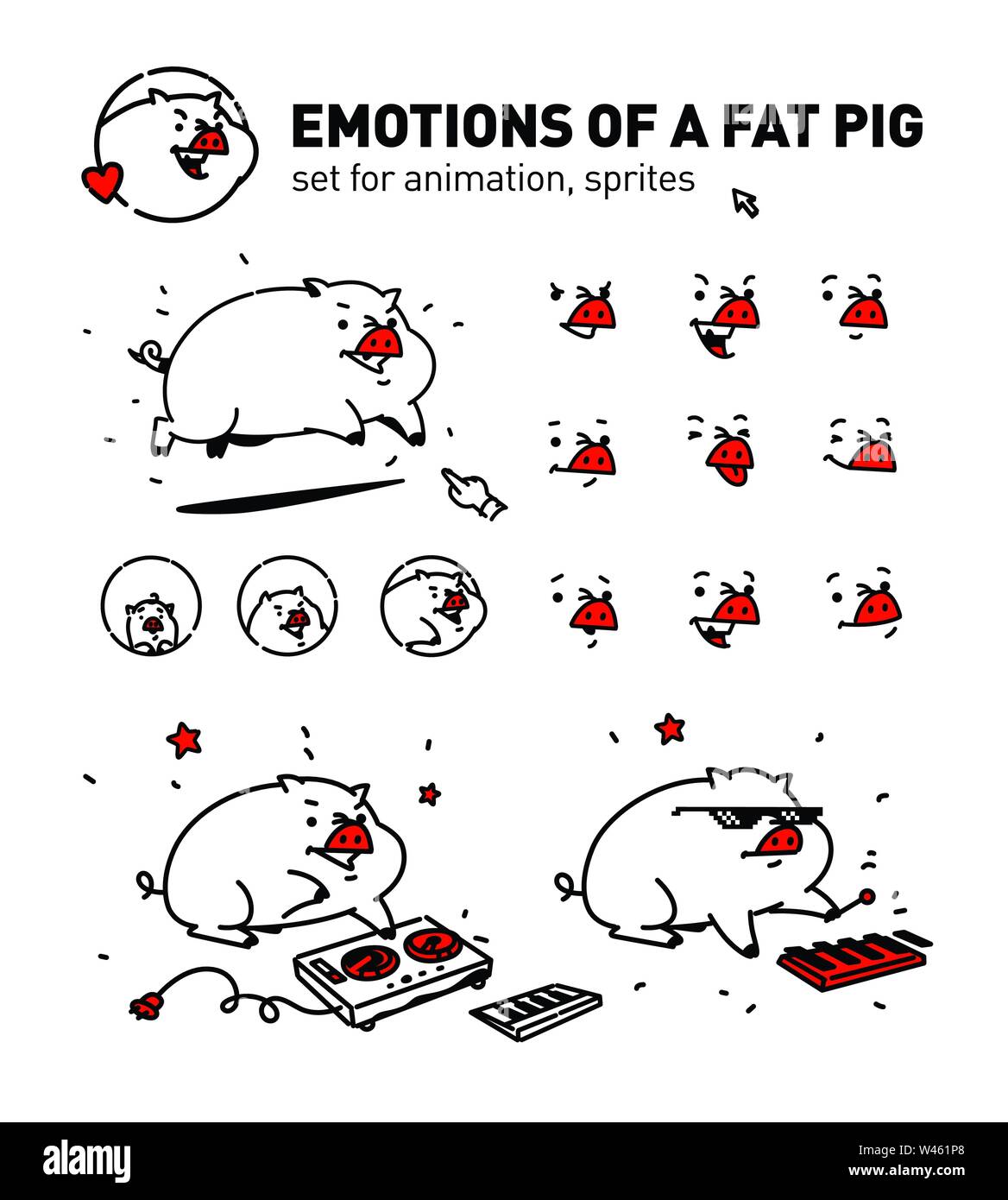 Happy face emoji animation Cut Out Stock Images & Pictures - Alamy